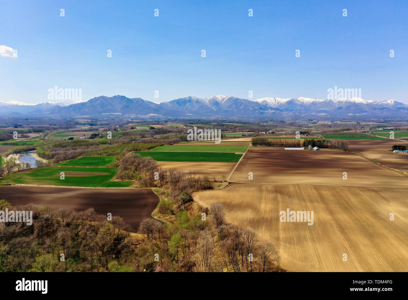Spring in Tokachi, Hokkaido, Japan Stock Photo - Alamy