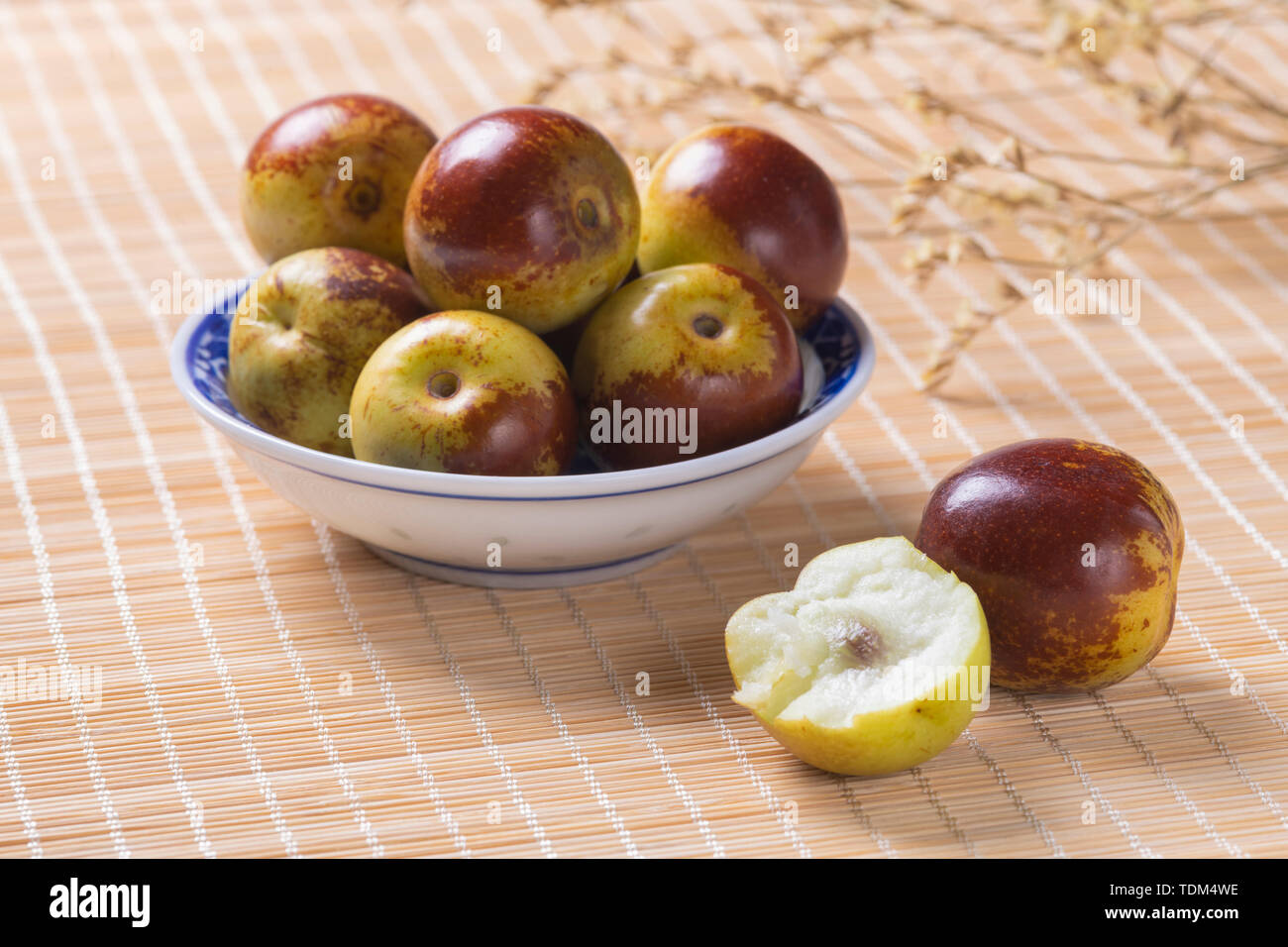 Round and full winter jujube Stock Photo - Alamy