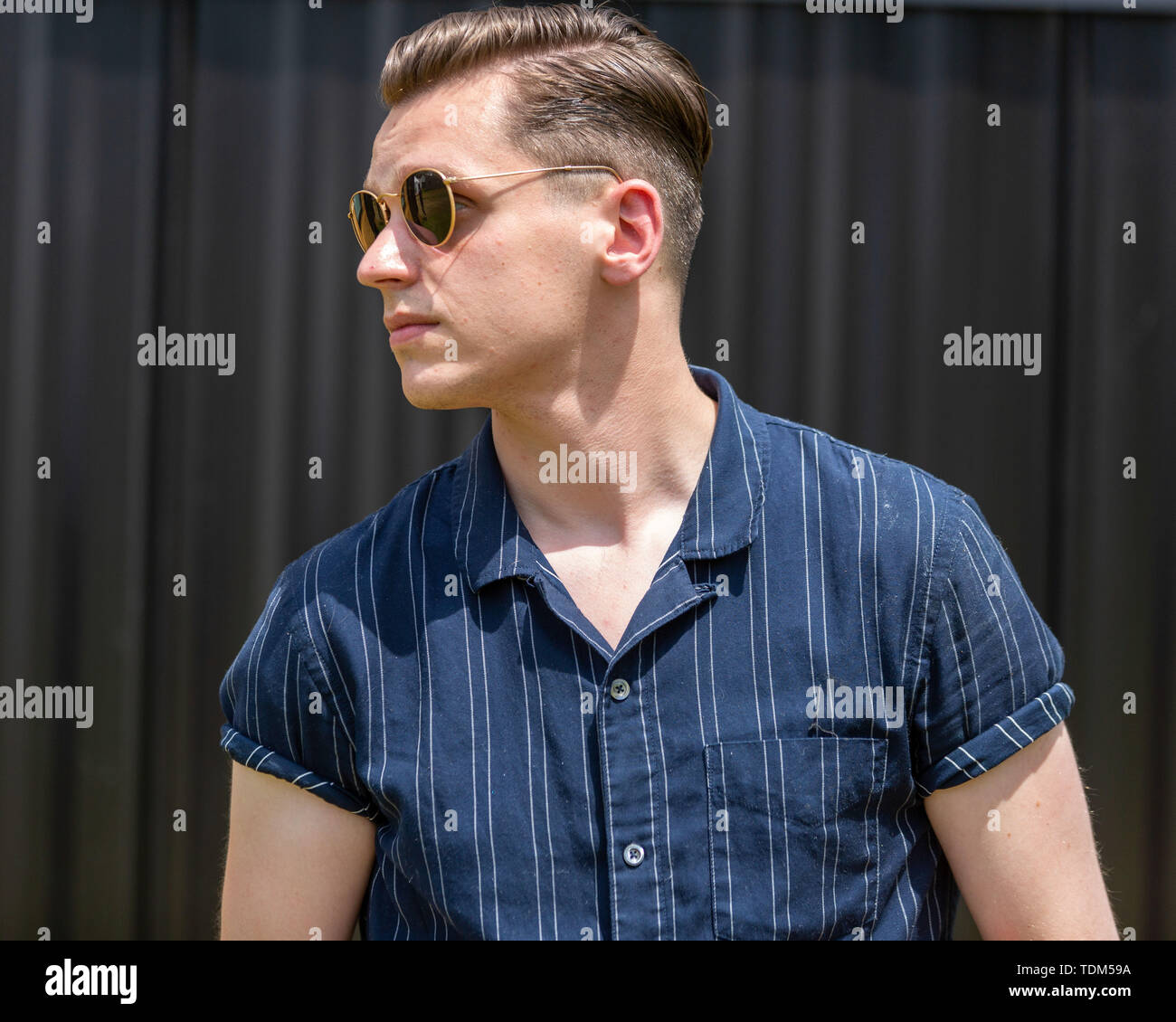 June 16, 2019 - Manchester, Tennessee, U.S - PATRICK DRONEY poses ...
