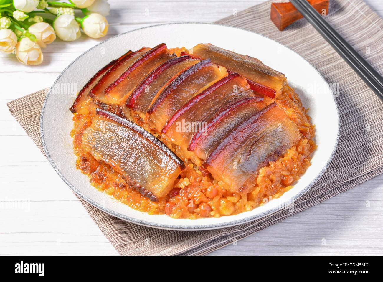 Sichuan cuisine buttoned meat HD picture Stock Photo - Alamy
