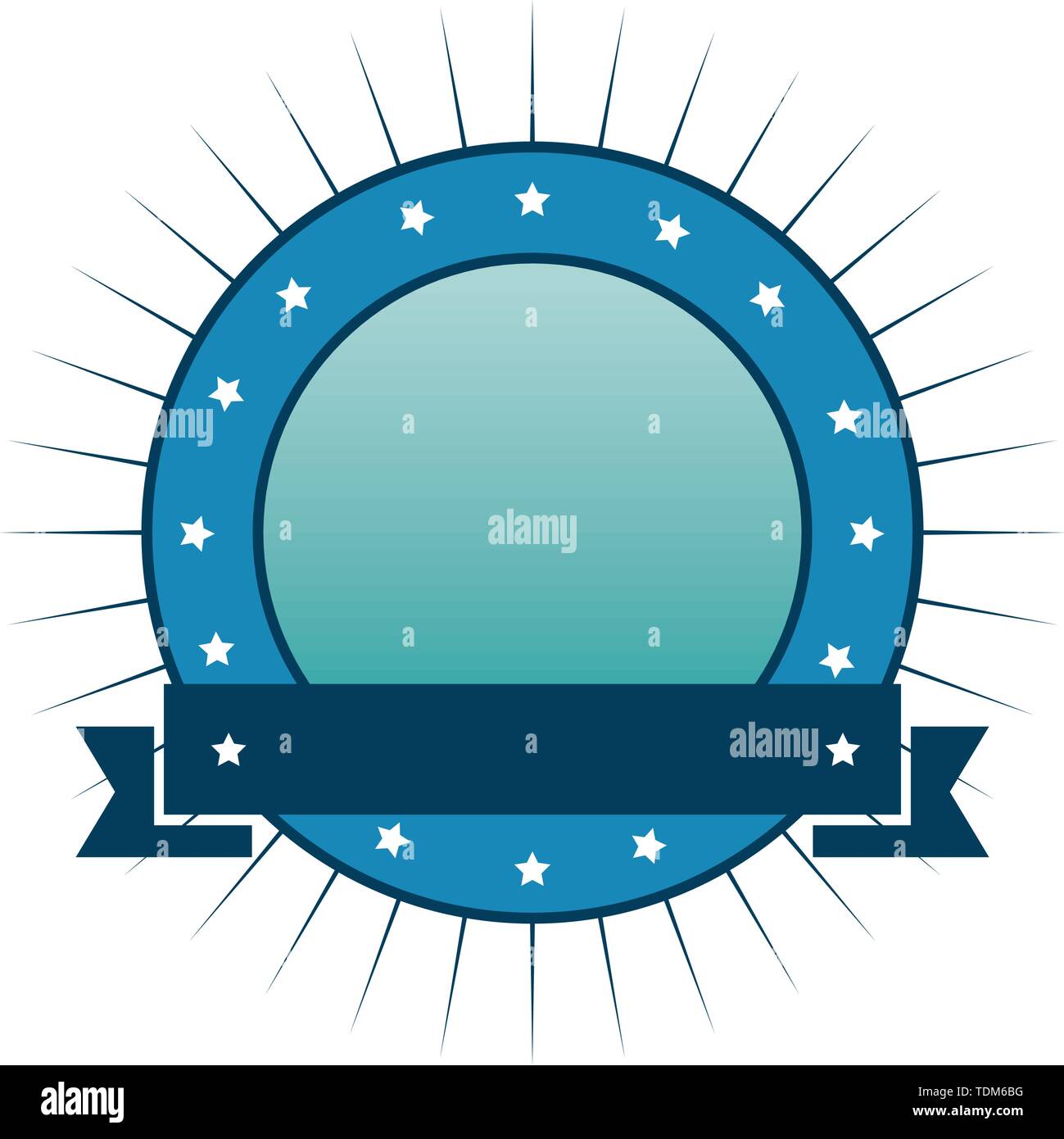 circular frame with ribbon emblem Stock Vector Image & Art - Alamy