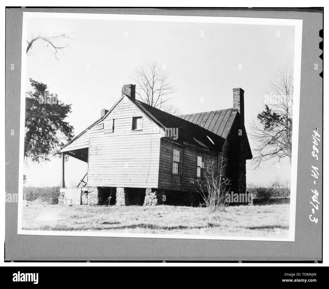 PERSPECTIVE VIEW OF EAST (REAR) AND NORTH SIDE - Mariah Wright House ...