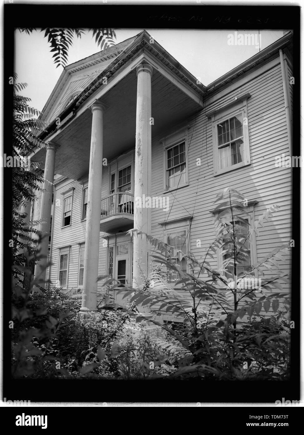 PERSPECTIVE VIEW OF MAIN (EAST) ELEVATION, VIEW FROM THE NORTHEAST ...