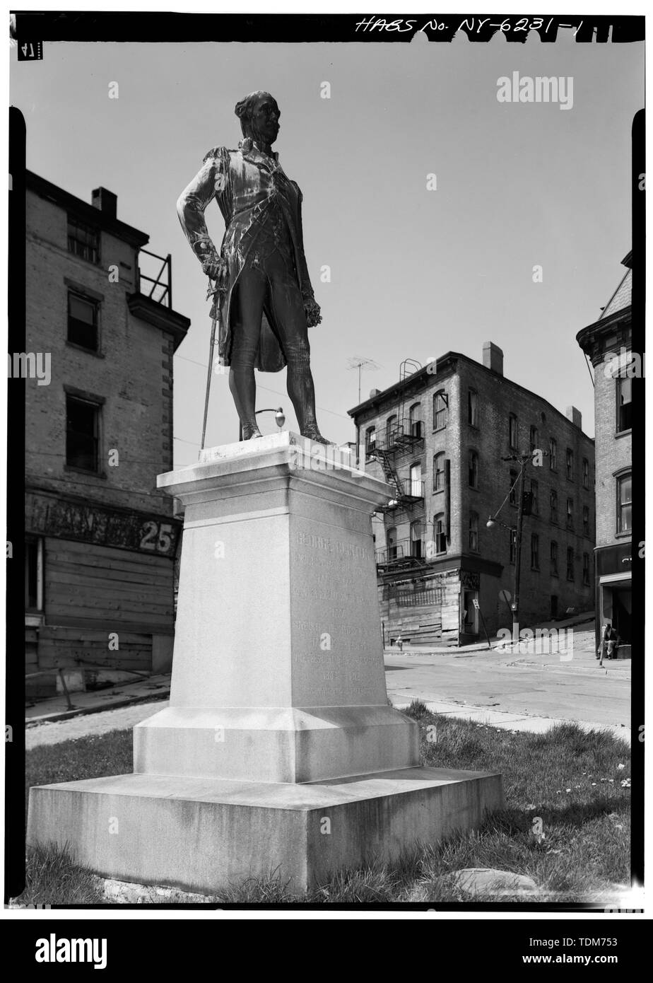 PERSPECTIVE VIEW OF MAIN AND SIDE ELEVATIONS - George Clinton Statue ...