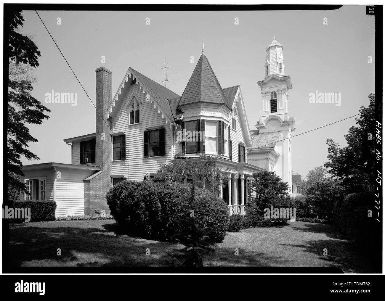 PERSPECTIVE VIEW OF MAIN AND SOUTH ELEVATIONS, WITH THE OLDWICK ...