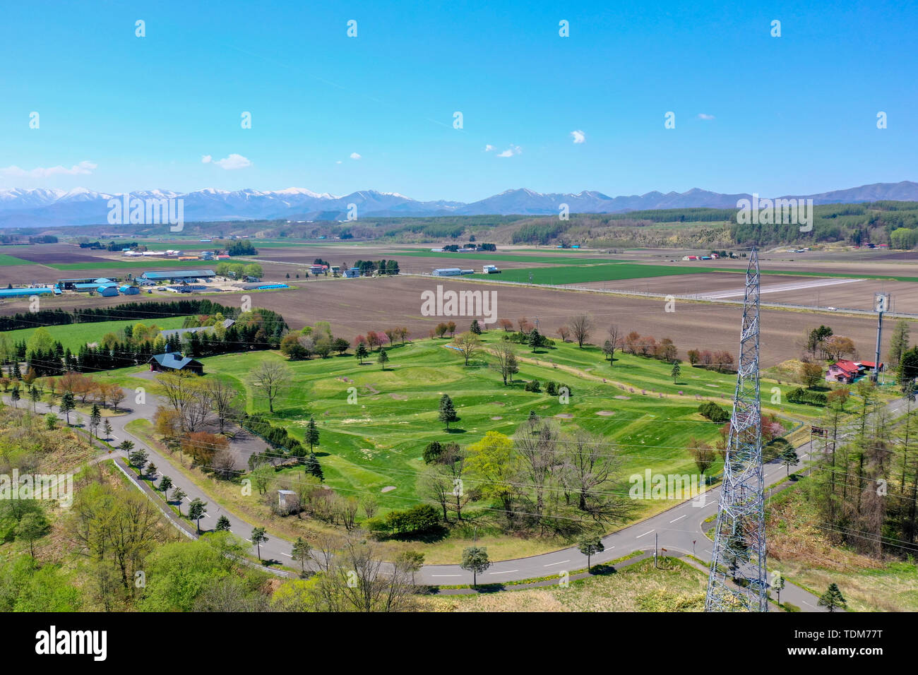 Aerial view of spring Stock Photo - Alamy