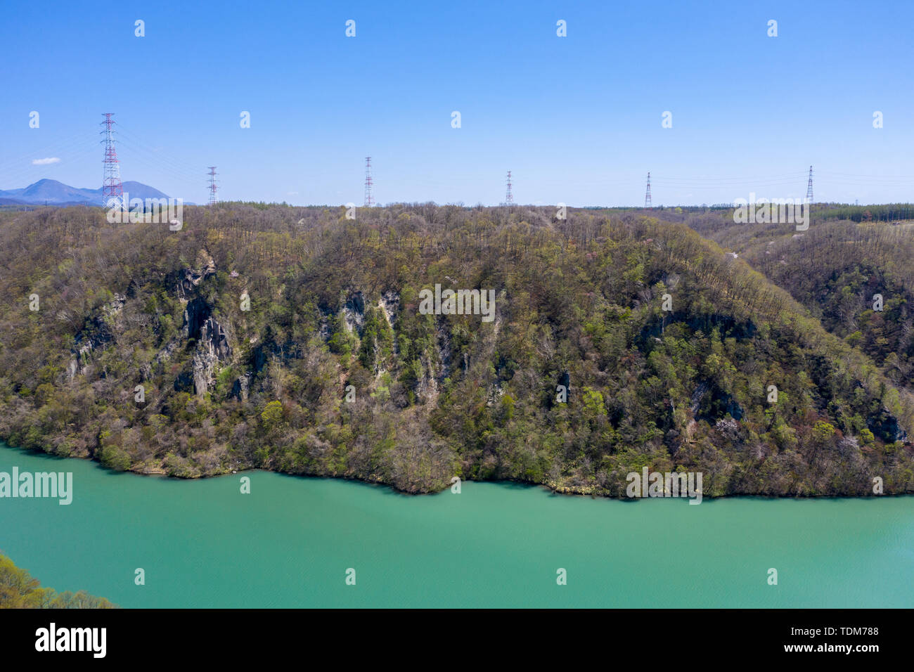 Aerial view of spring Stock Photo - Alamy