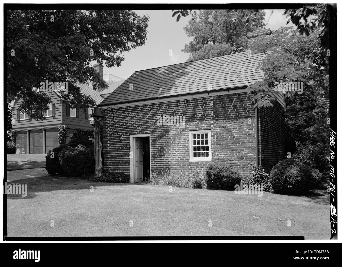 PERSPECTIVE VIEW OF MAIN ELEVATION, VIEW LOOKING TOWARD MAIN HOUSE - Mt ...