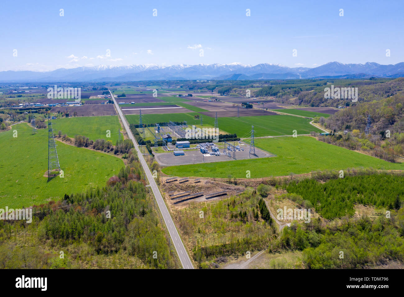 Aerial view of spring Stock Photo - Alamy