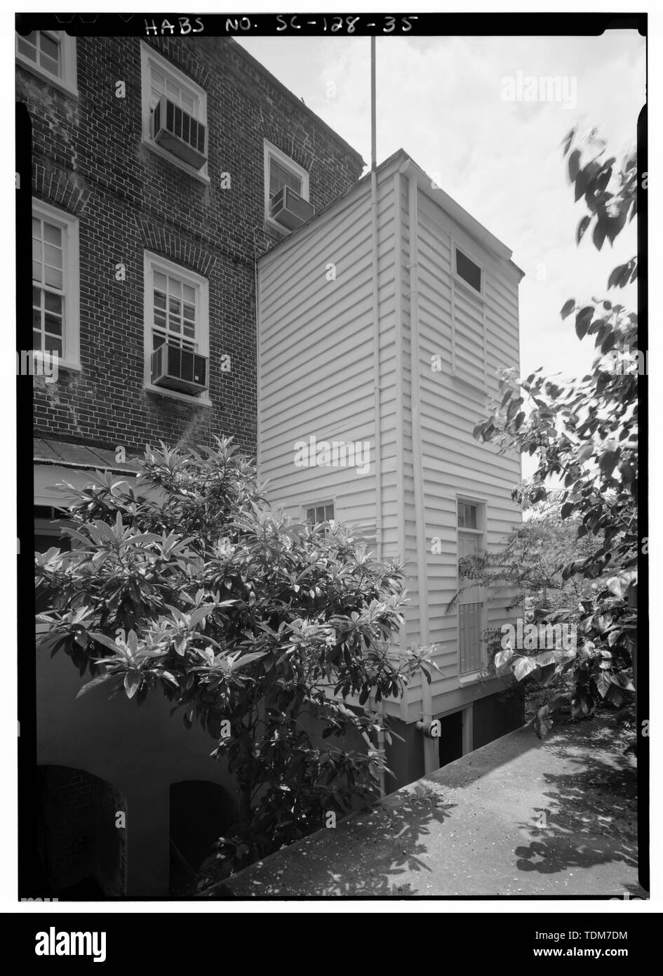 PERSPECTIVE VIEW OF NORTH (REAR) SHOWING WEST TENEMENT'S ADDITION ...