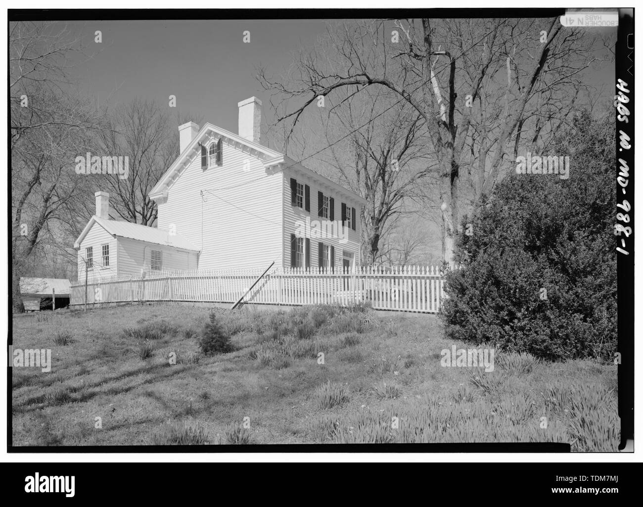 PERSPECTIVE VIEW OF NORTHEAST (FRONT) AND SOUTHEAST SIDE ELEVATION ...