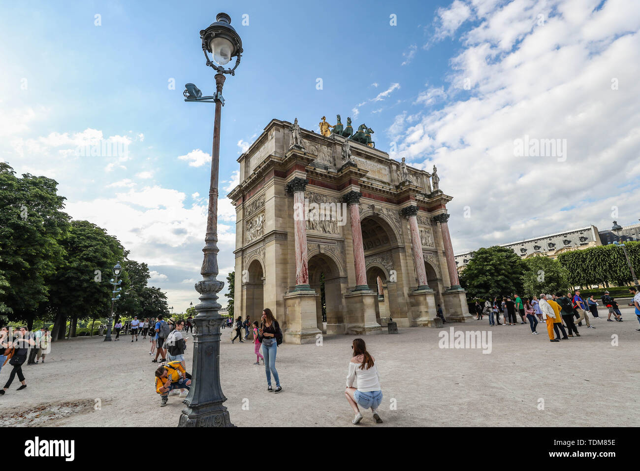 The Arc de Triomphe of the Carousel (in French Arc de Triomphe du ...