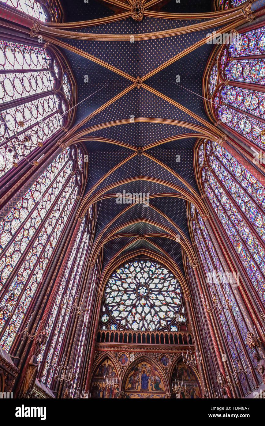 The Sainte-Chapelle is a Gothic chapel located on the Île de la Cité in ...
