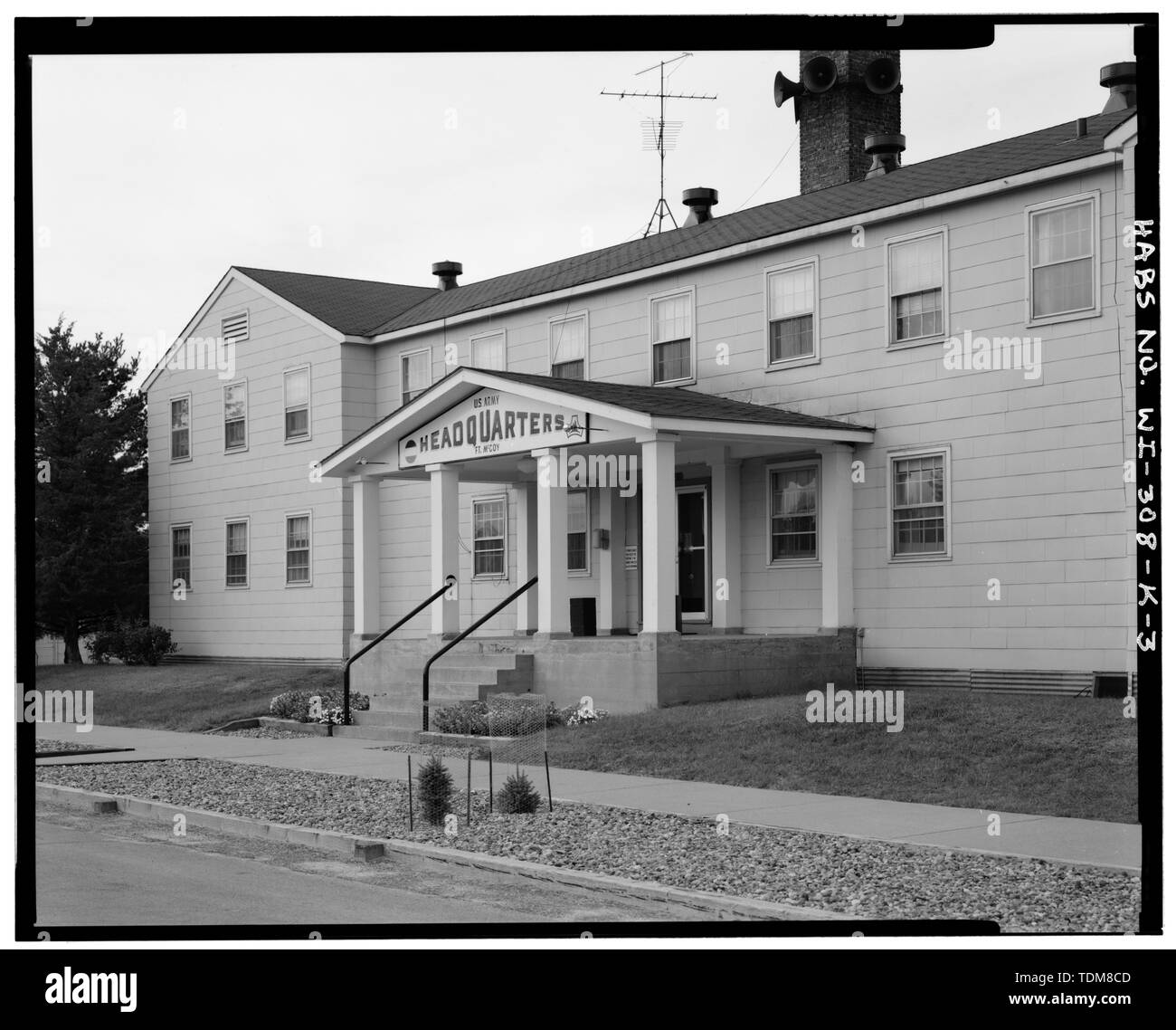 PERSPECTIVE VIEW OF SOUTH (FRONT) ENTRANCE PORTICO - Fort McCoy ...
