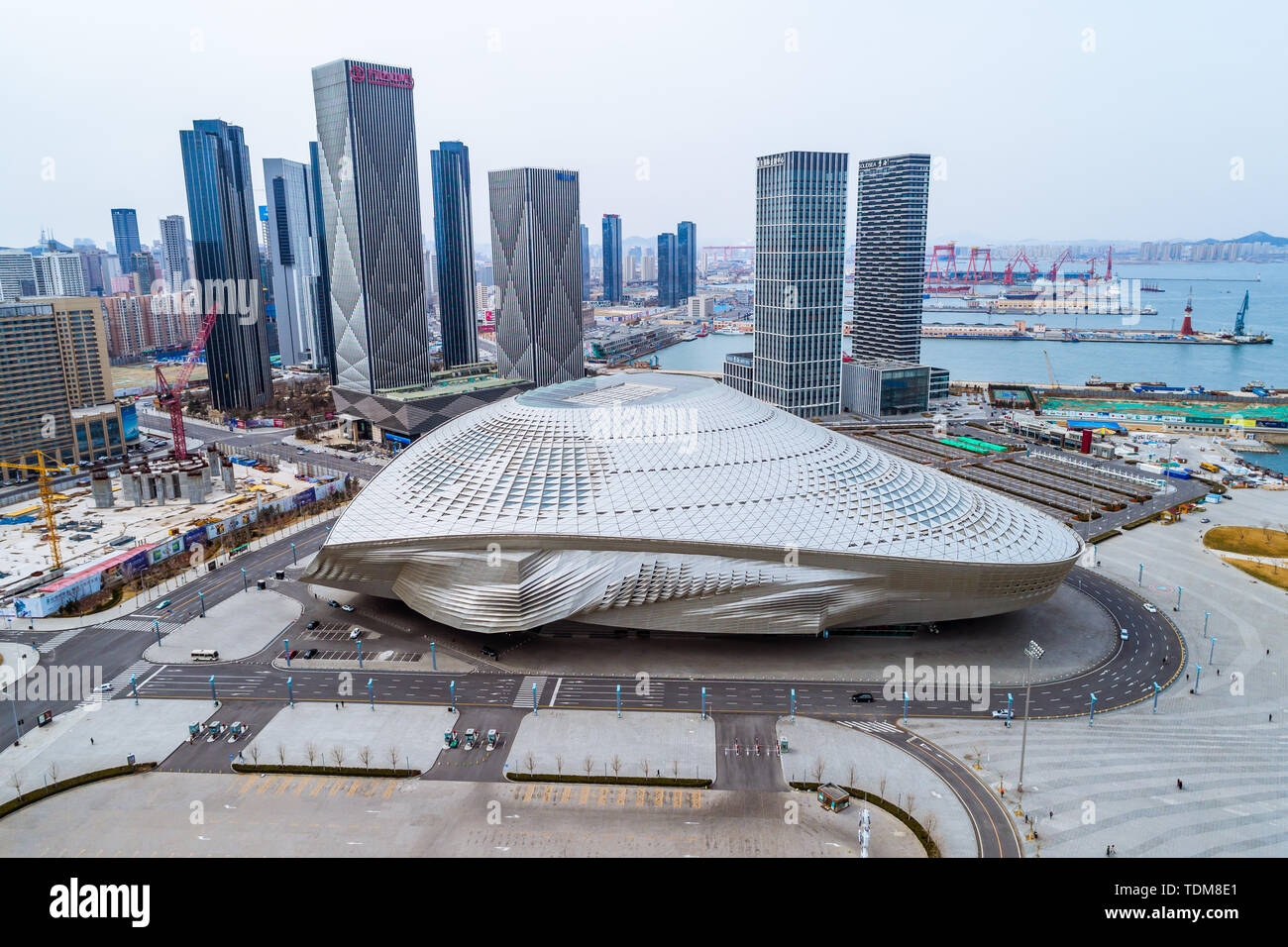 dalian international conference center Stock Photo - Alamy
