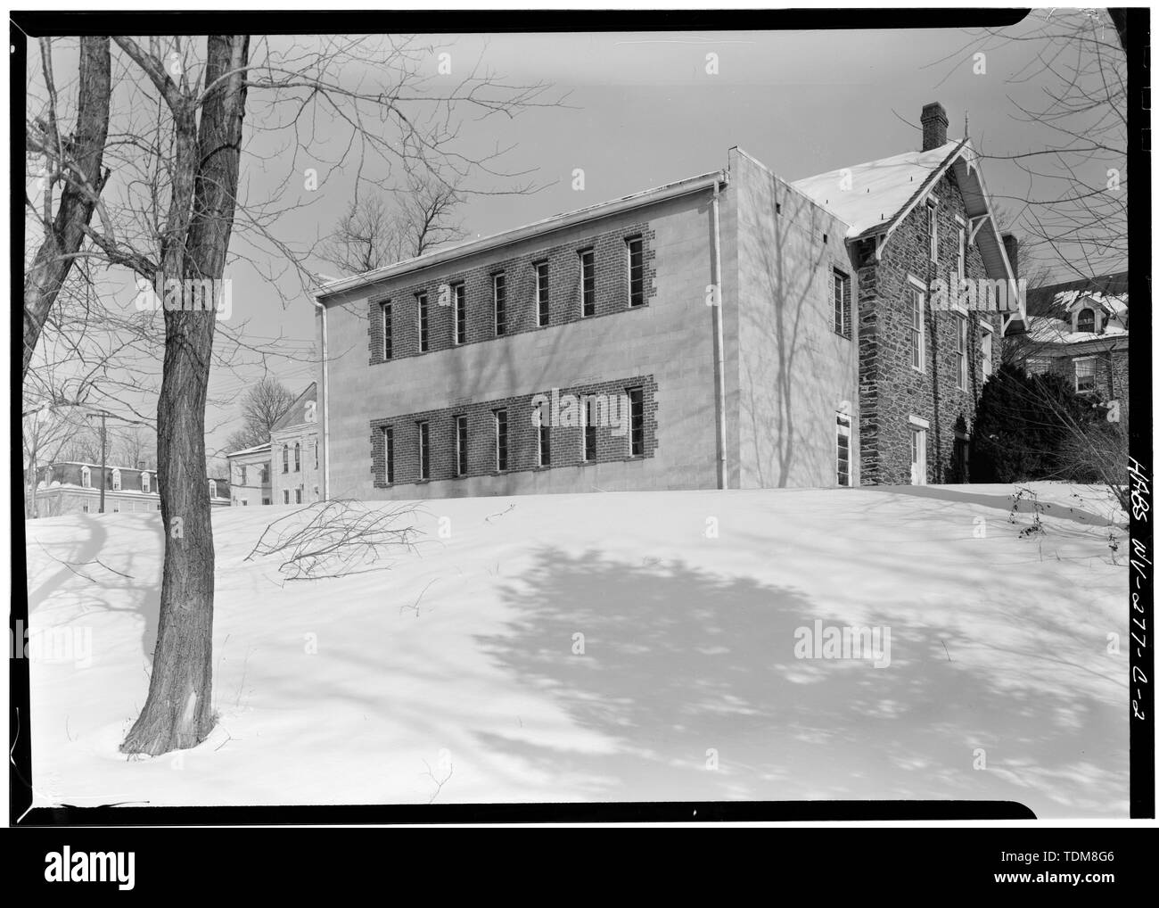 PERSPECTIVE VIEW OF SOUTH (REAR) AND WEST SIDE - Storer College, Lewis ...