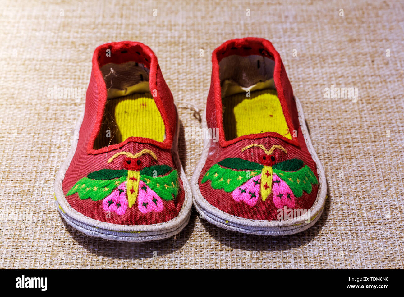 Handmade cloth shoes hi-res stock photography and images - Alamy