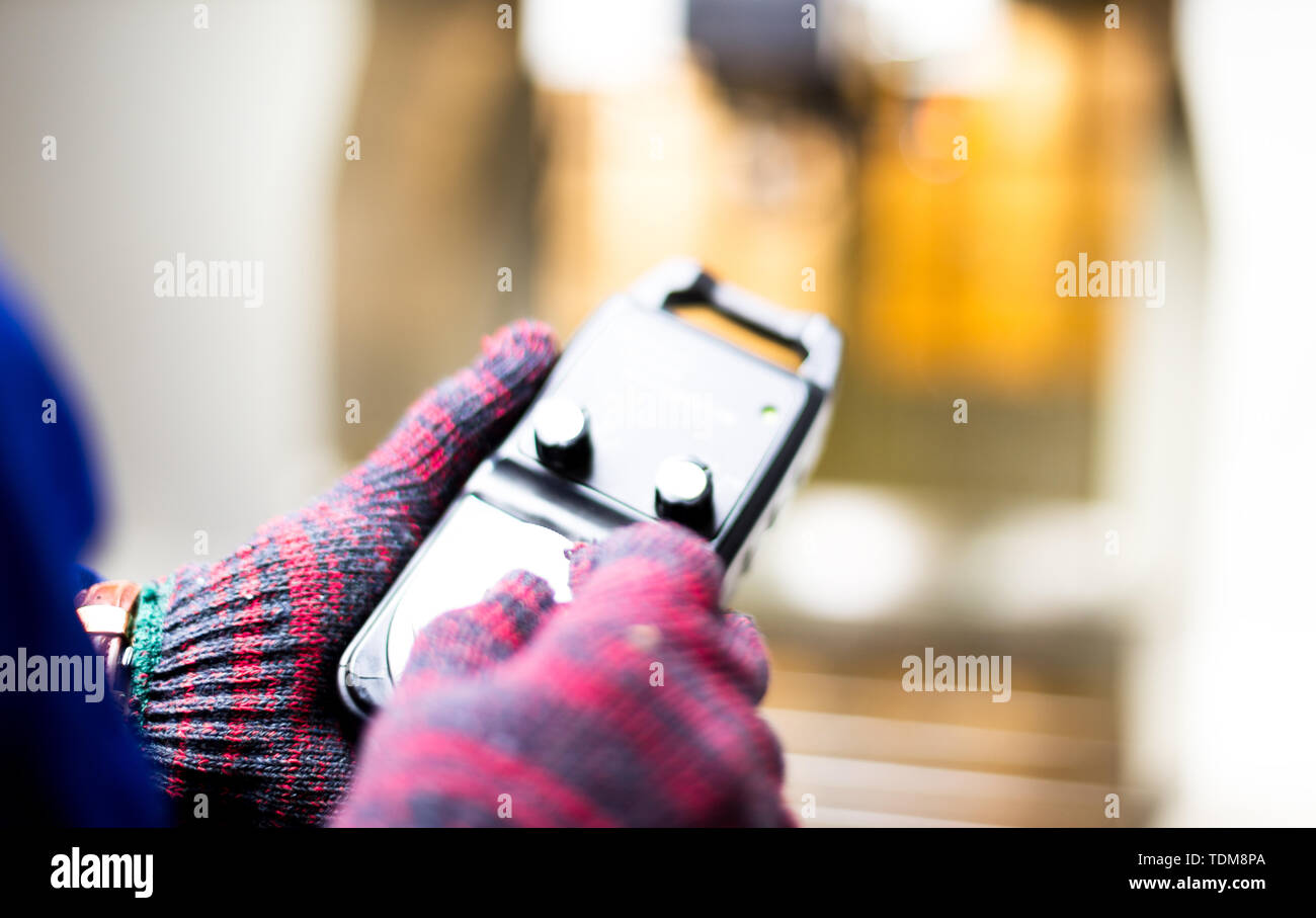 Hand design meter Stock Photo - Alamy