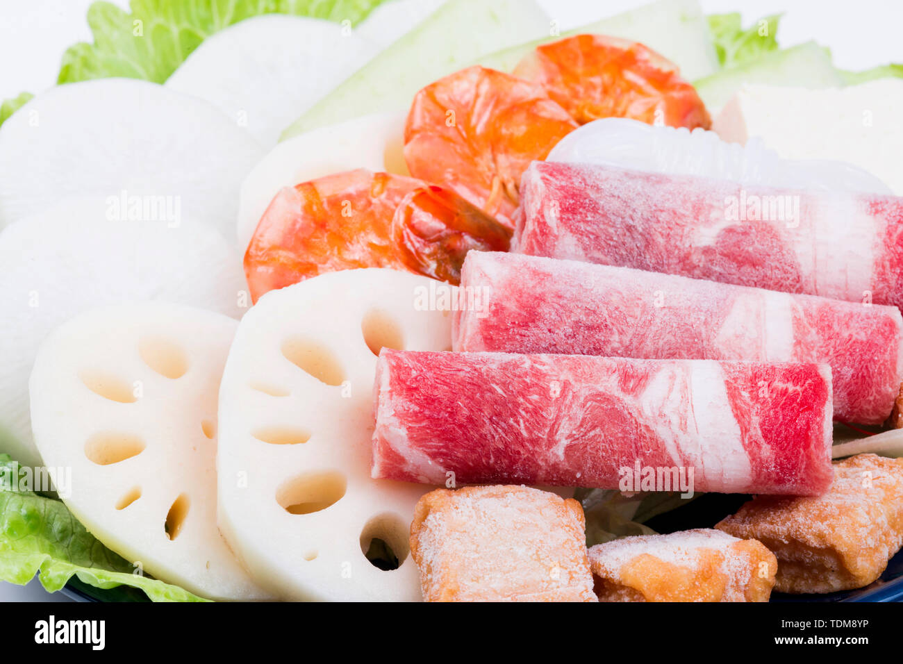Hot pot platter Stock Photo - Alamy