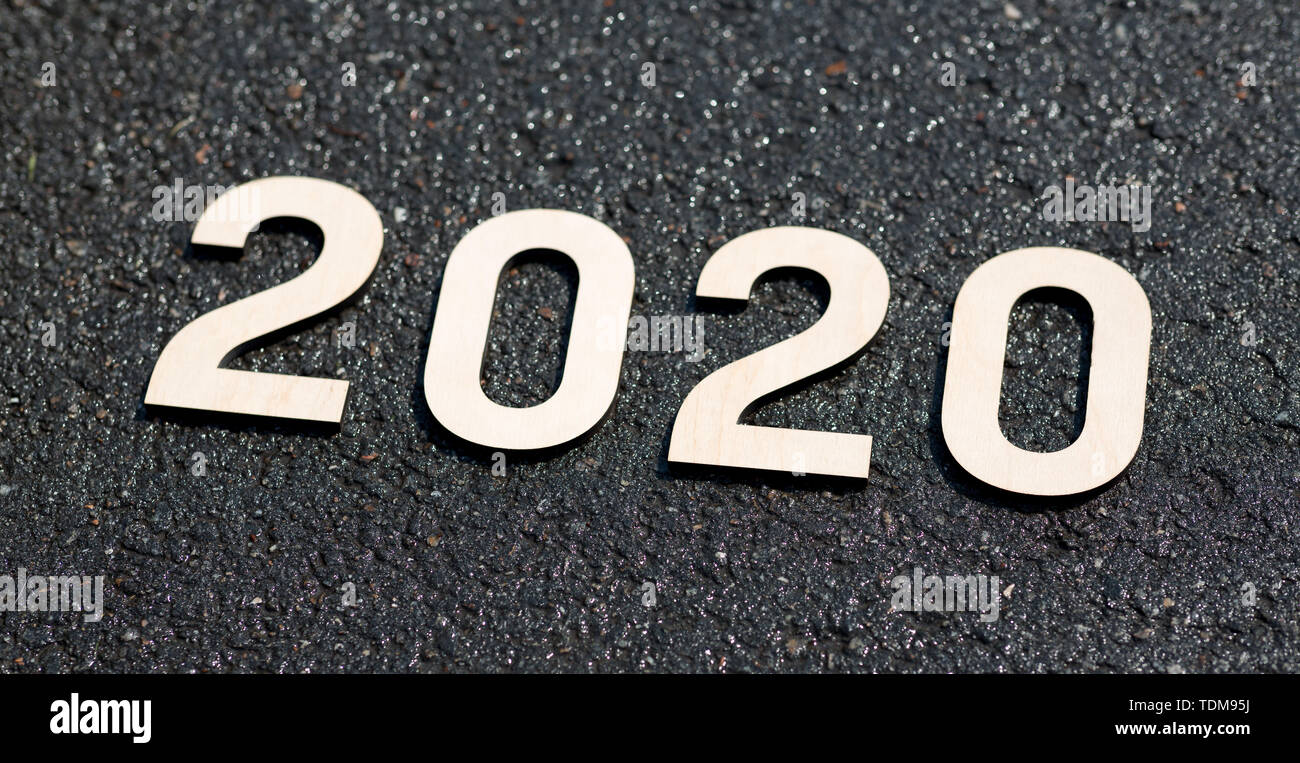 Numbers on the asphalt hi-res stock photography and images - Alamy
