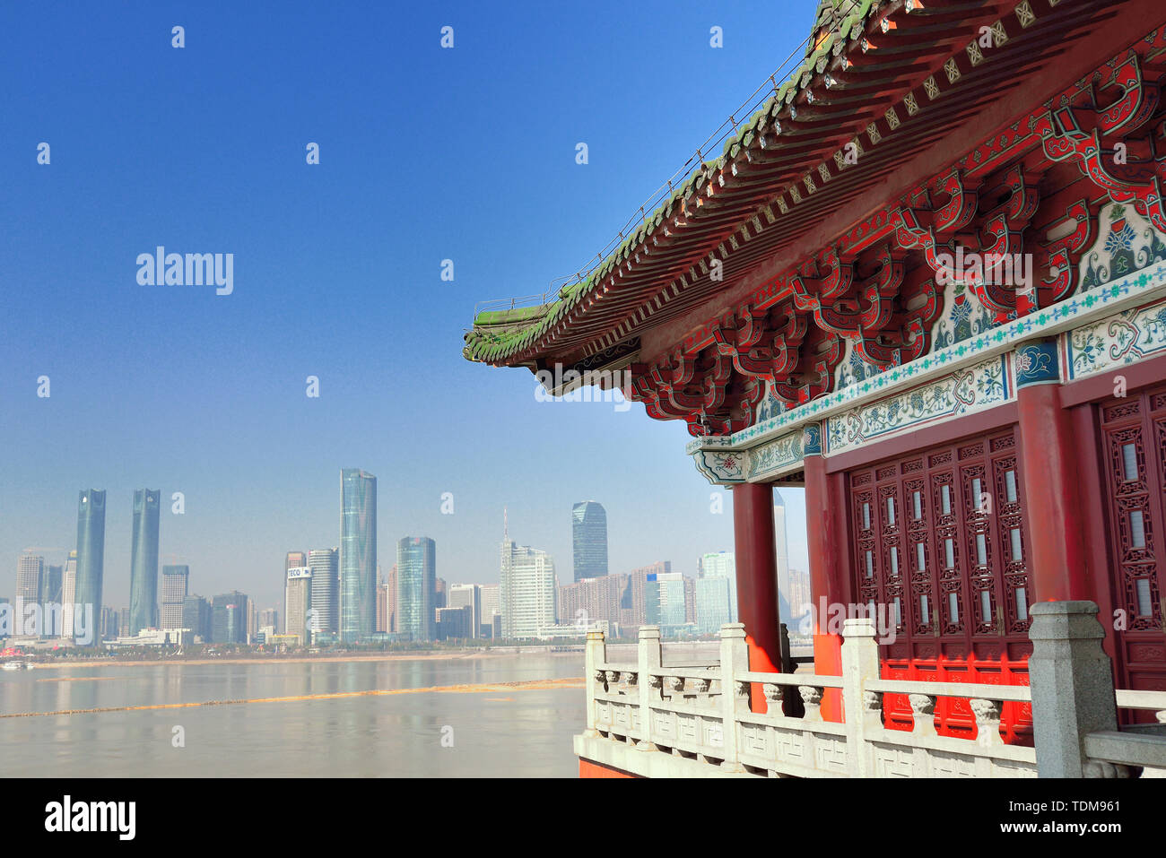 Close-up of Teng Wang Pavilion Stock Photo - Alamy