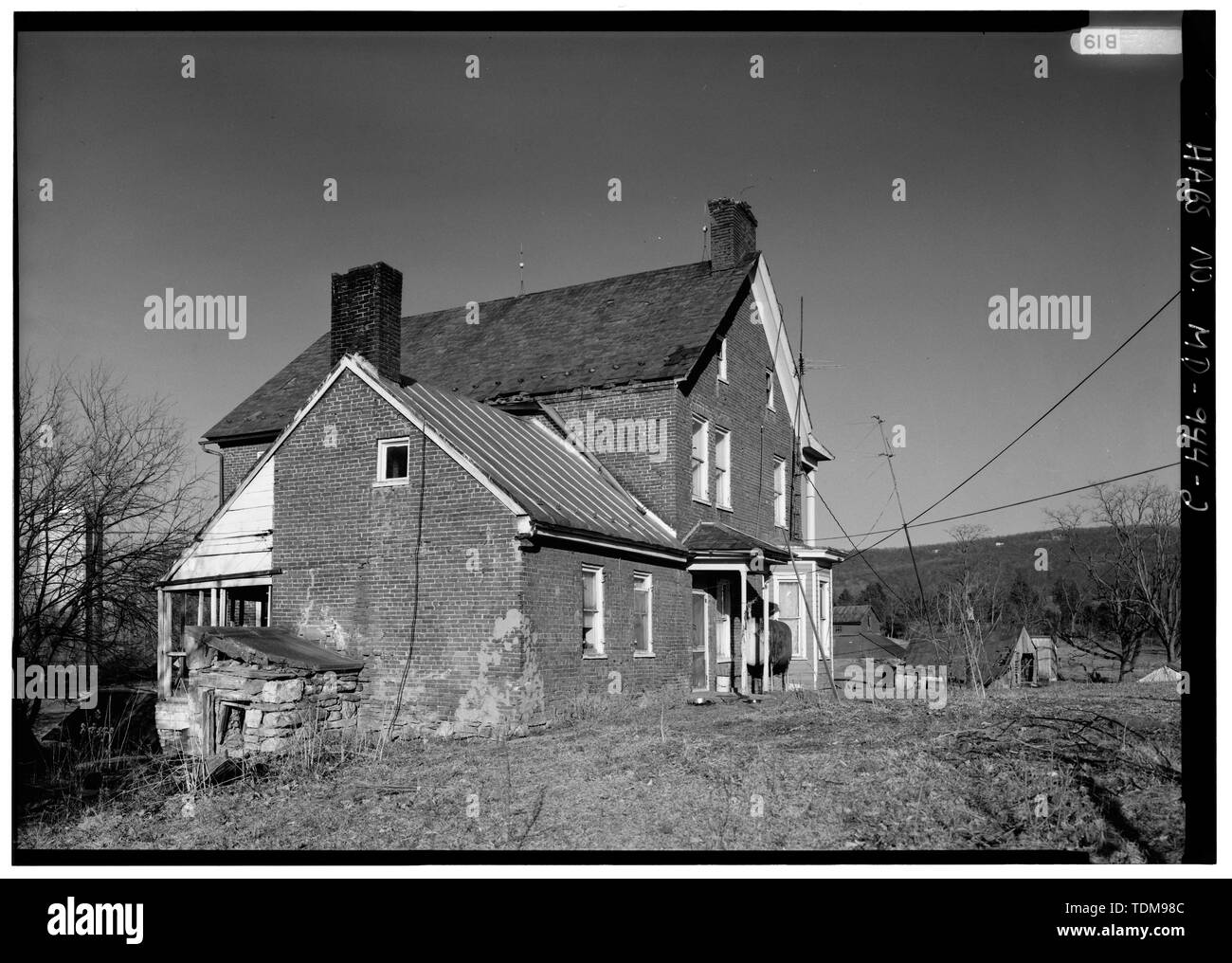 PERSPECTIVE VIEW OF SOUTHWEST (REAR) SHOWING ADDITION - Henry Rohrbach ...