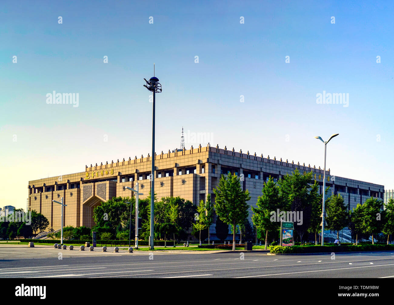 Architectural Scenery of Yinchuan City Stock Photo - Alamy