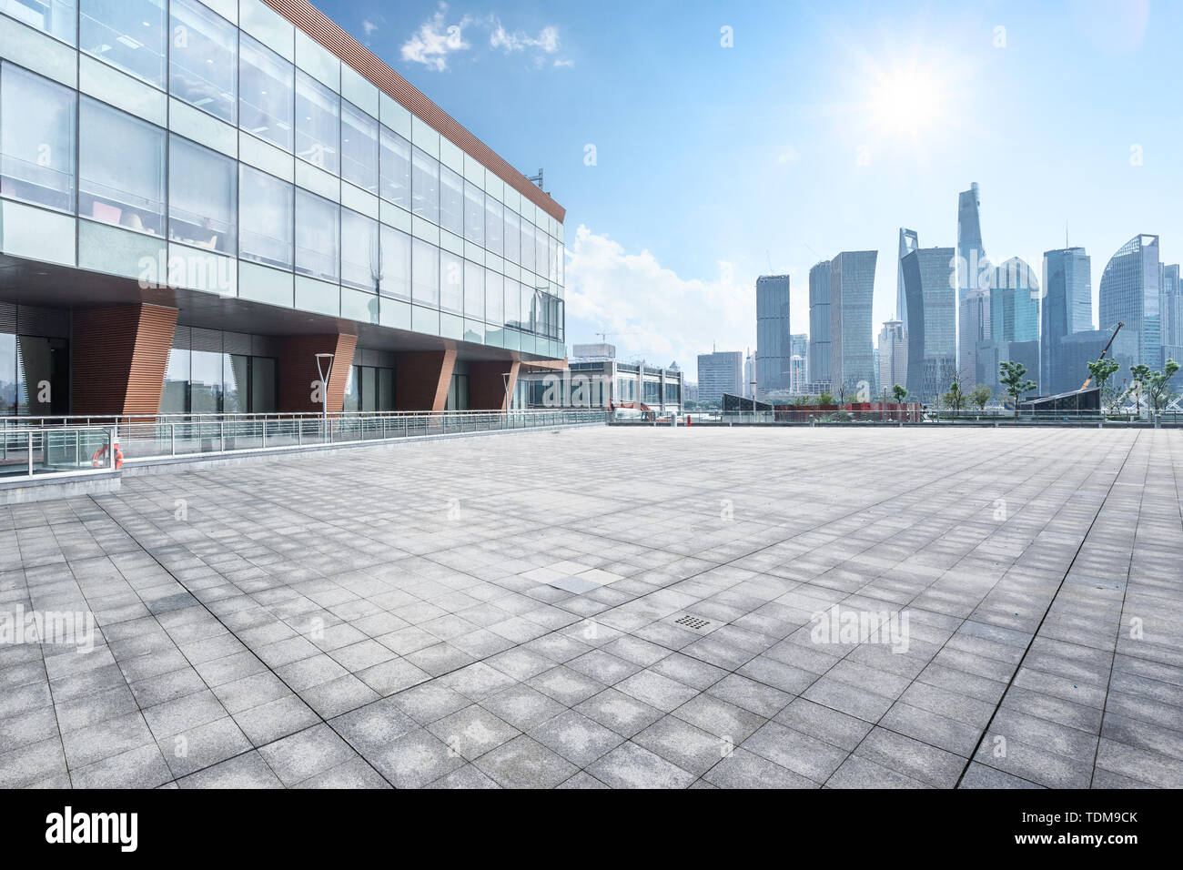 Empty ground front of modern building Stock Photo - Alamy