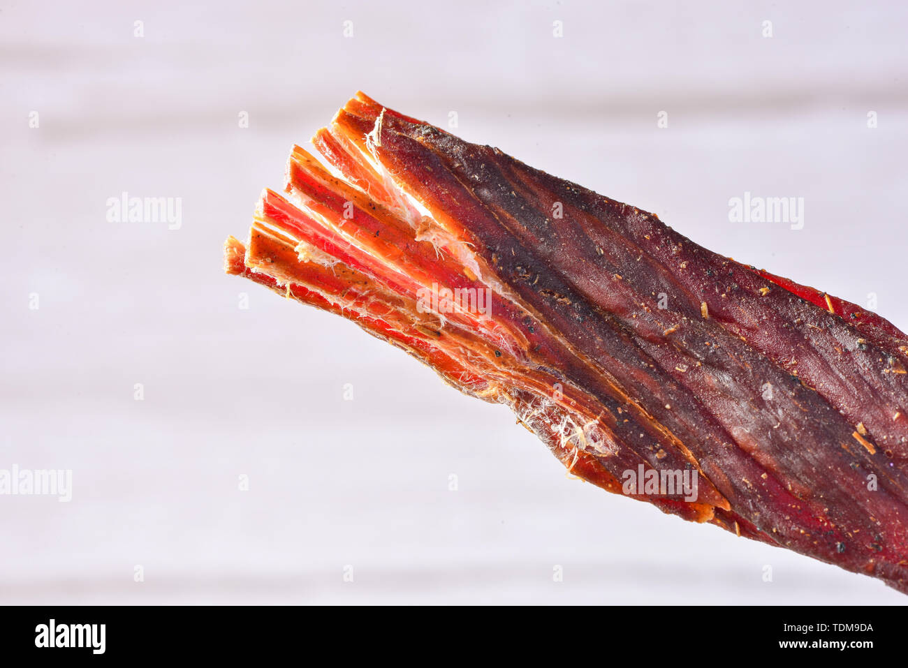 Air-dried hand-torn beef HD picture Stock Photo - Alamy