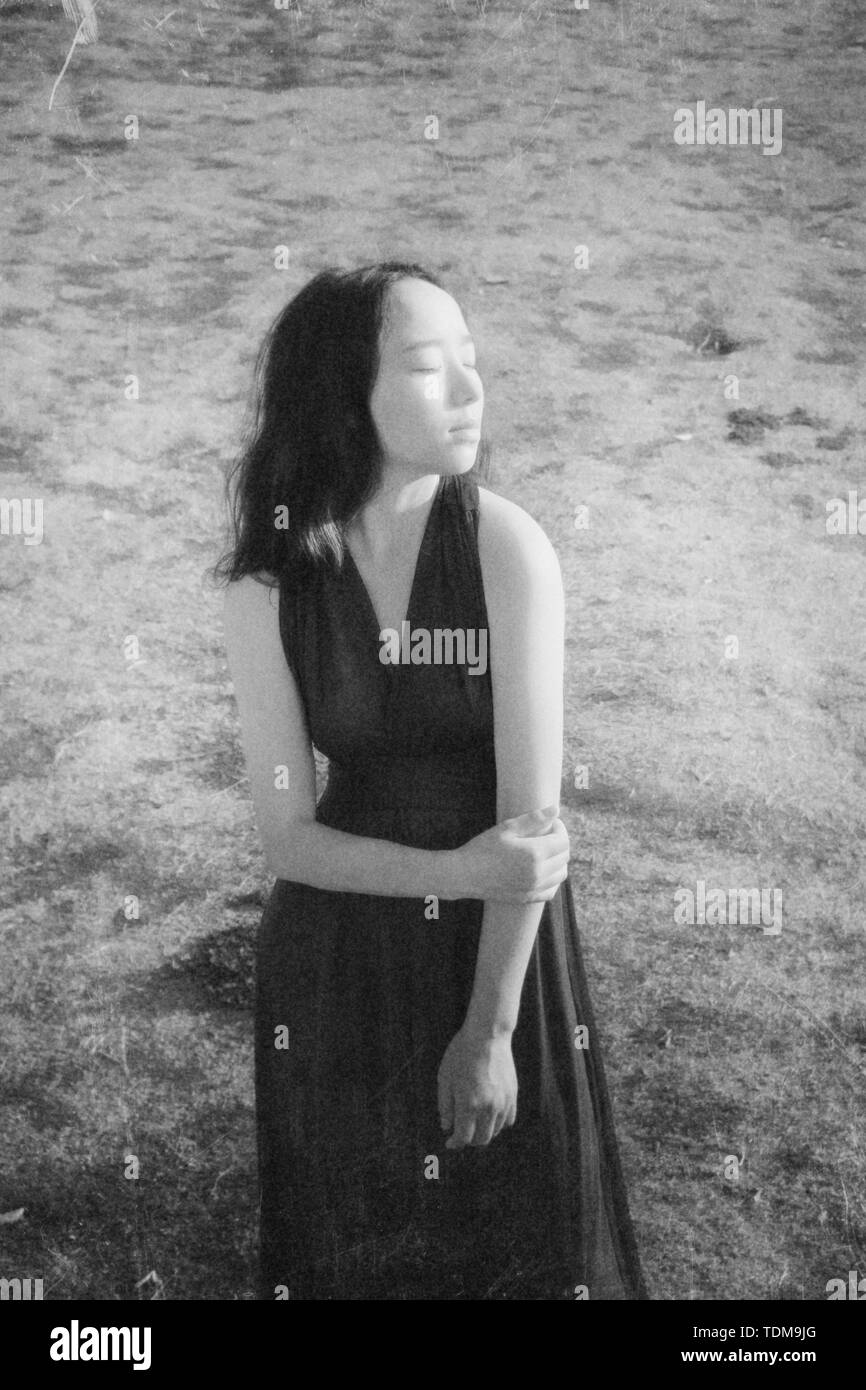 ins travel shooting style portrait photographer Susan Chengdu Stock ...