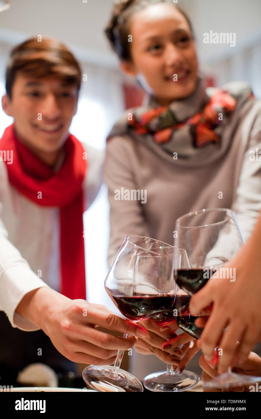 Dinner at the restaurant Stock Photo - Alamy