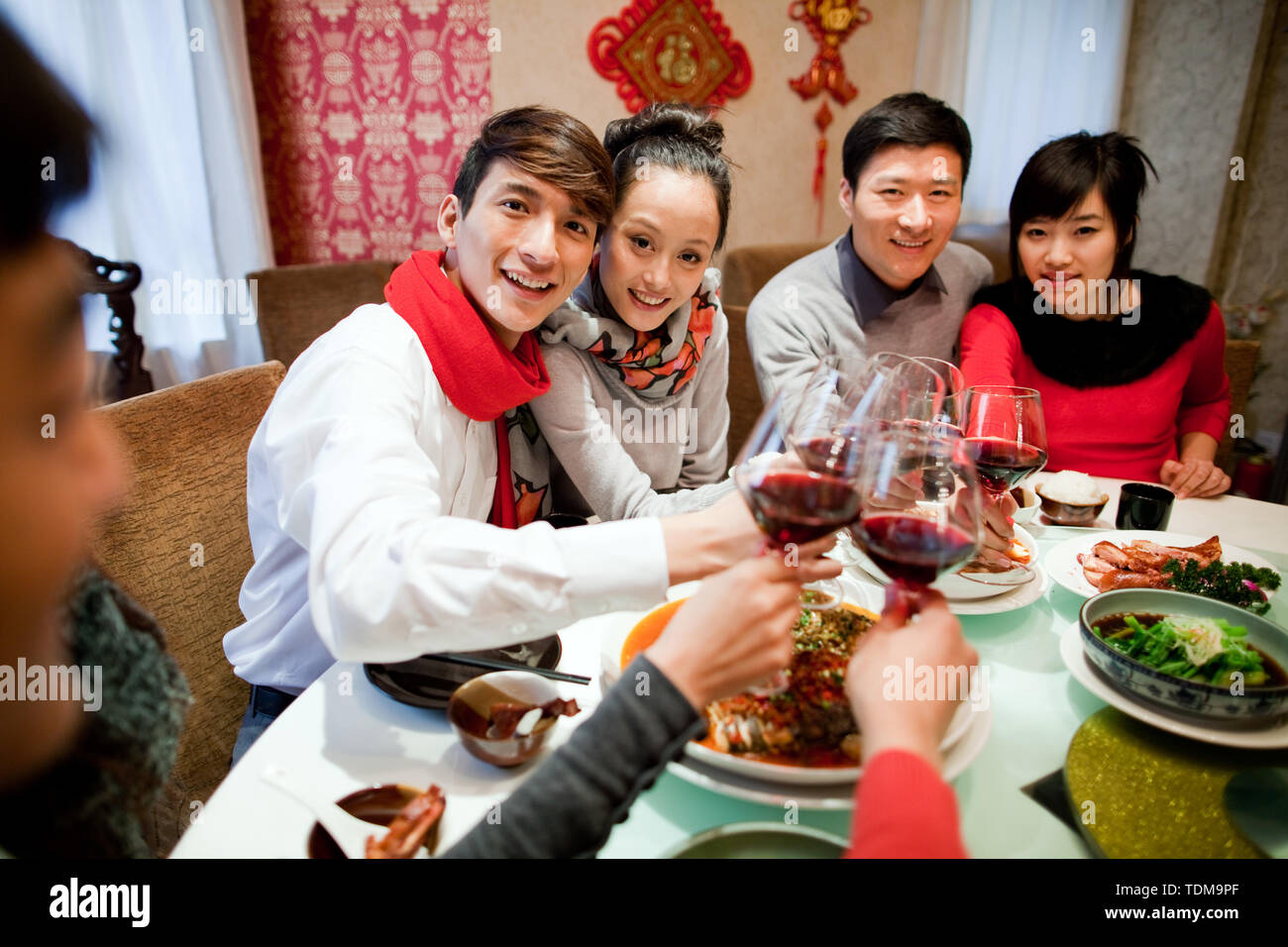 Dinner at the restaurant Stock Photo - Alamy