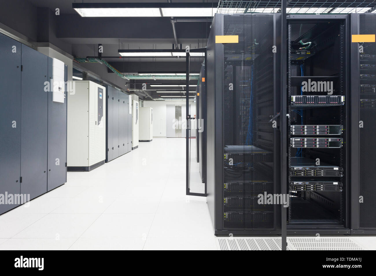 telecommunication server in data center Stock Photo - Alamy