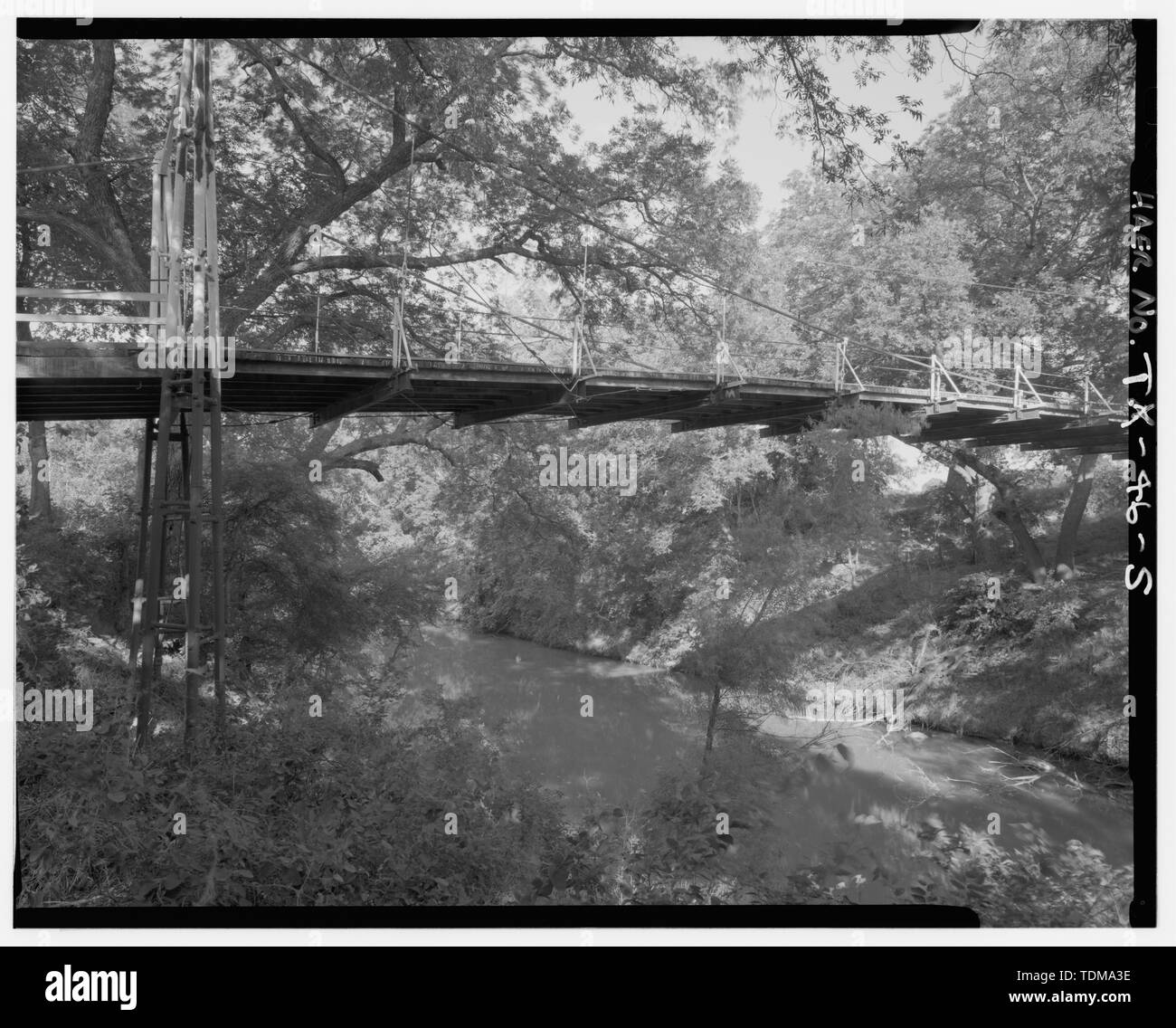 PARTIAL ELEVATION FROM W. - Beveridge Bridge, Spanning San Saba River ...
