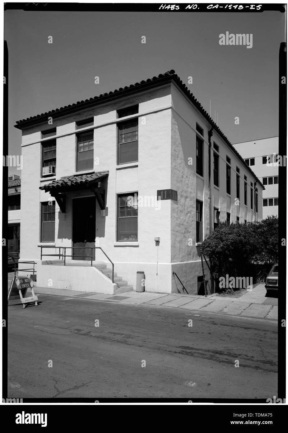 PARTIAL SOUTHWEST SIDE - U.S. Naval Hospital, Service Building, Park ...