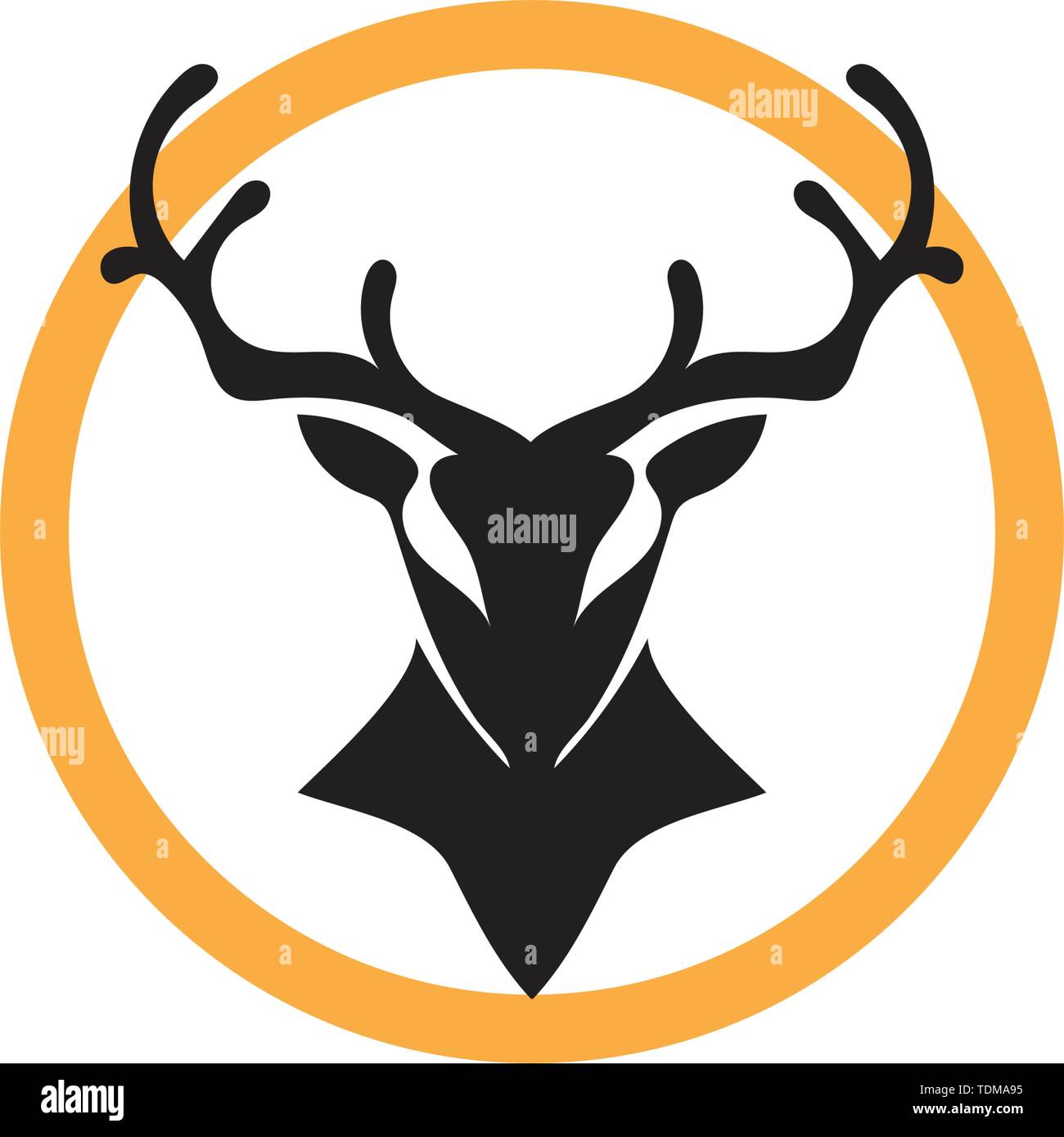 Deer Logo Template vector icon illustration design Stock Vector Image ...