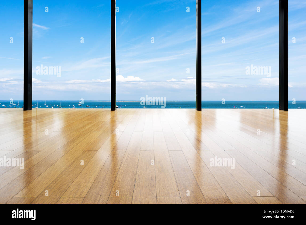 Empty floor with background Stock Photo - Alamy
