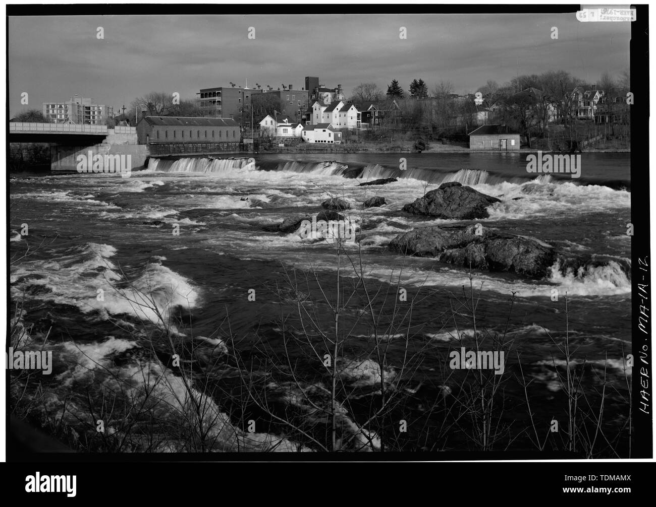 Jackson falls dam Black and White Stock Photos & Images - Alamy