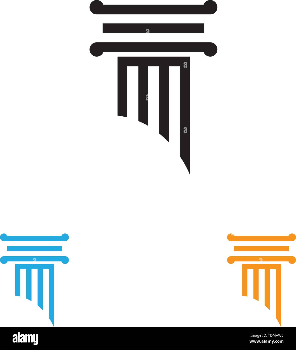 column Logo and symbol vector Template Stock Vector Image & Art - Alamy