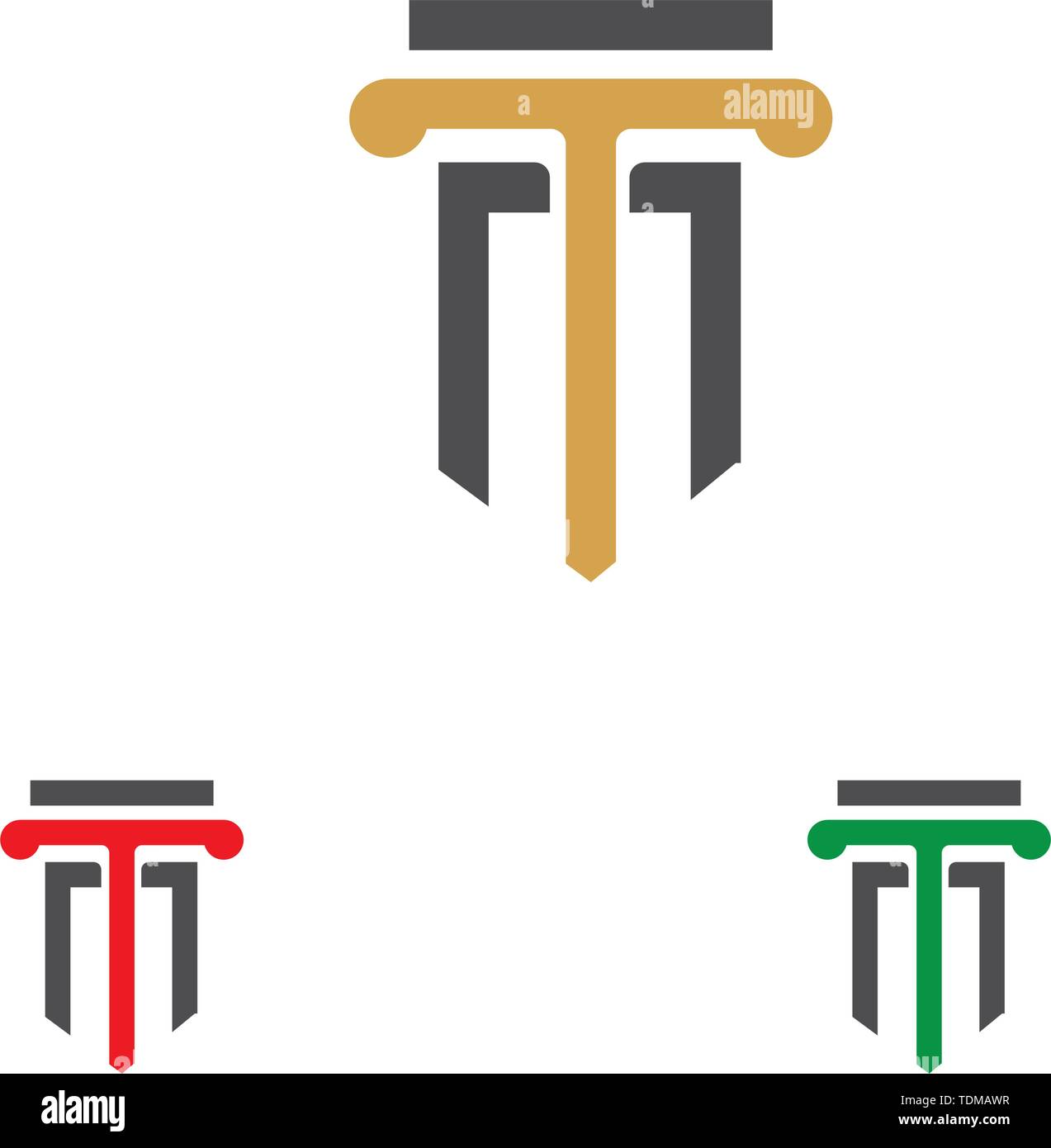 column Logo and symbol vector Template Stock Vector Image & Art - Alamy