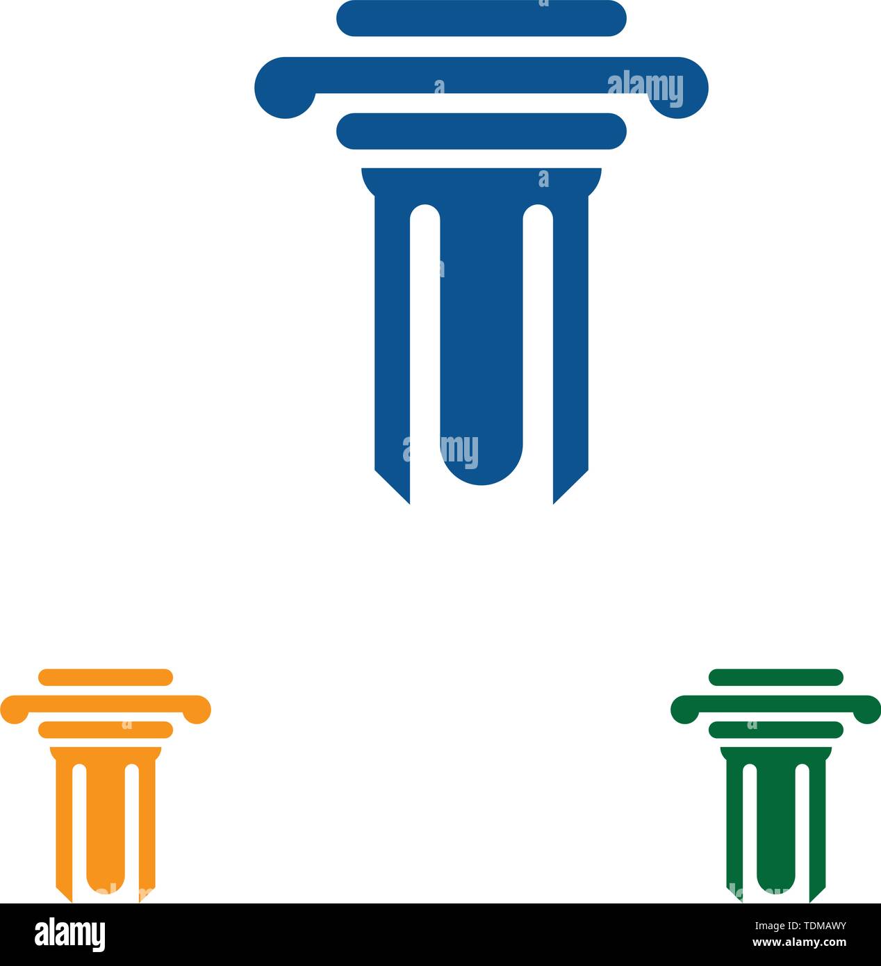 column Logo and symbol vector Template Stock Vector Image & Art - Alamy