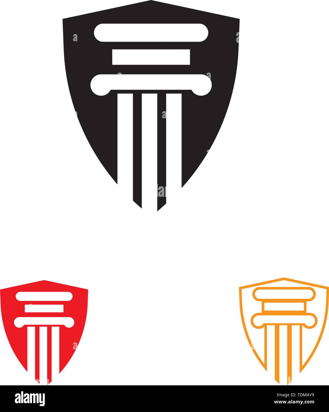 column Logo and symbol vector Template Stock Vector Image & Art - Alamy