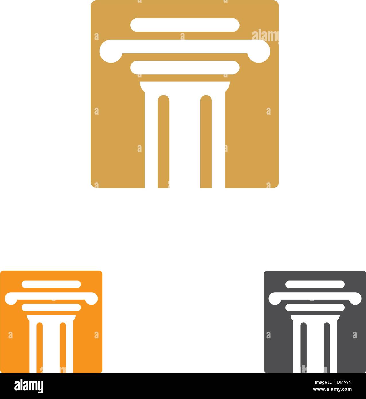 column Logo and symbol vector Template Stock Vector Image & Art - Alamy