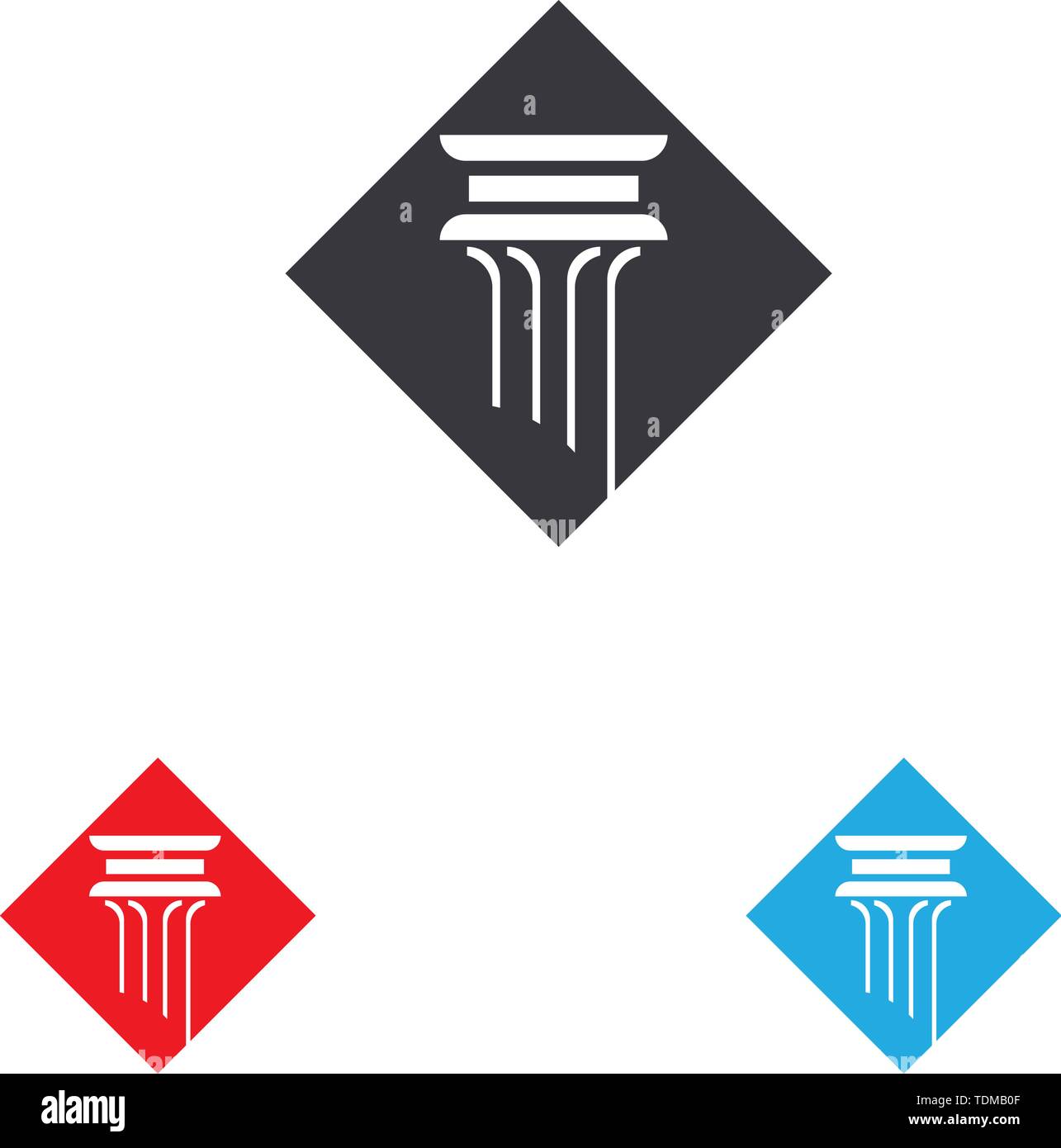 column Logo and symbol vector Template Stock Vector Image & Art - Alamy