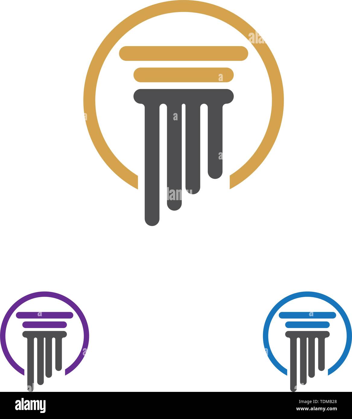 column Logo and symbol vector Template Stock Vector Image & Art - Alamy