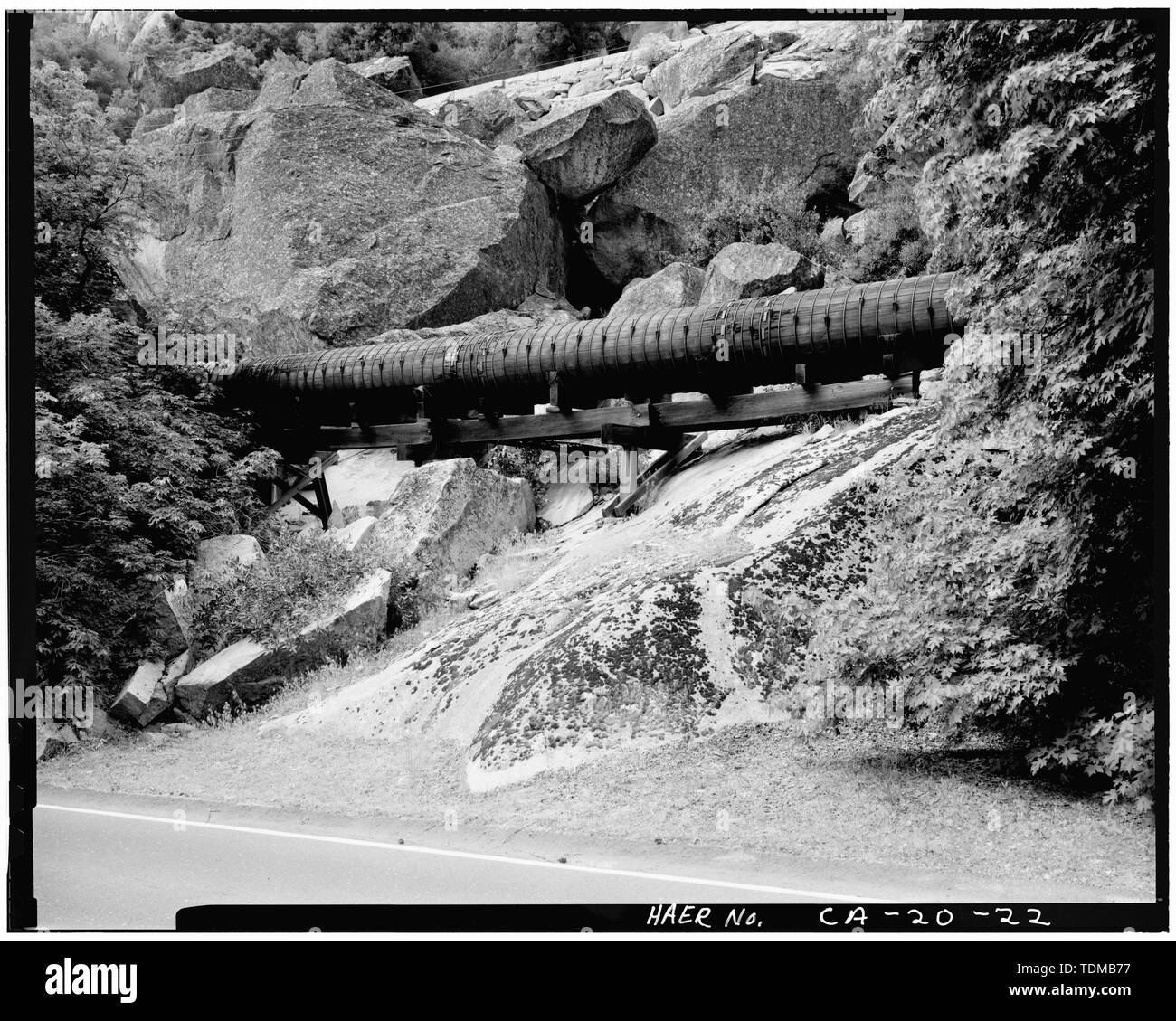 PENSTOCK, VIEW TO NORTHEAST FROM HIGHWAY 140 JUST EAST OF NO. 1 ...