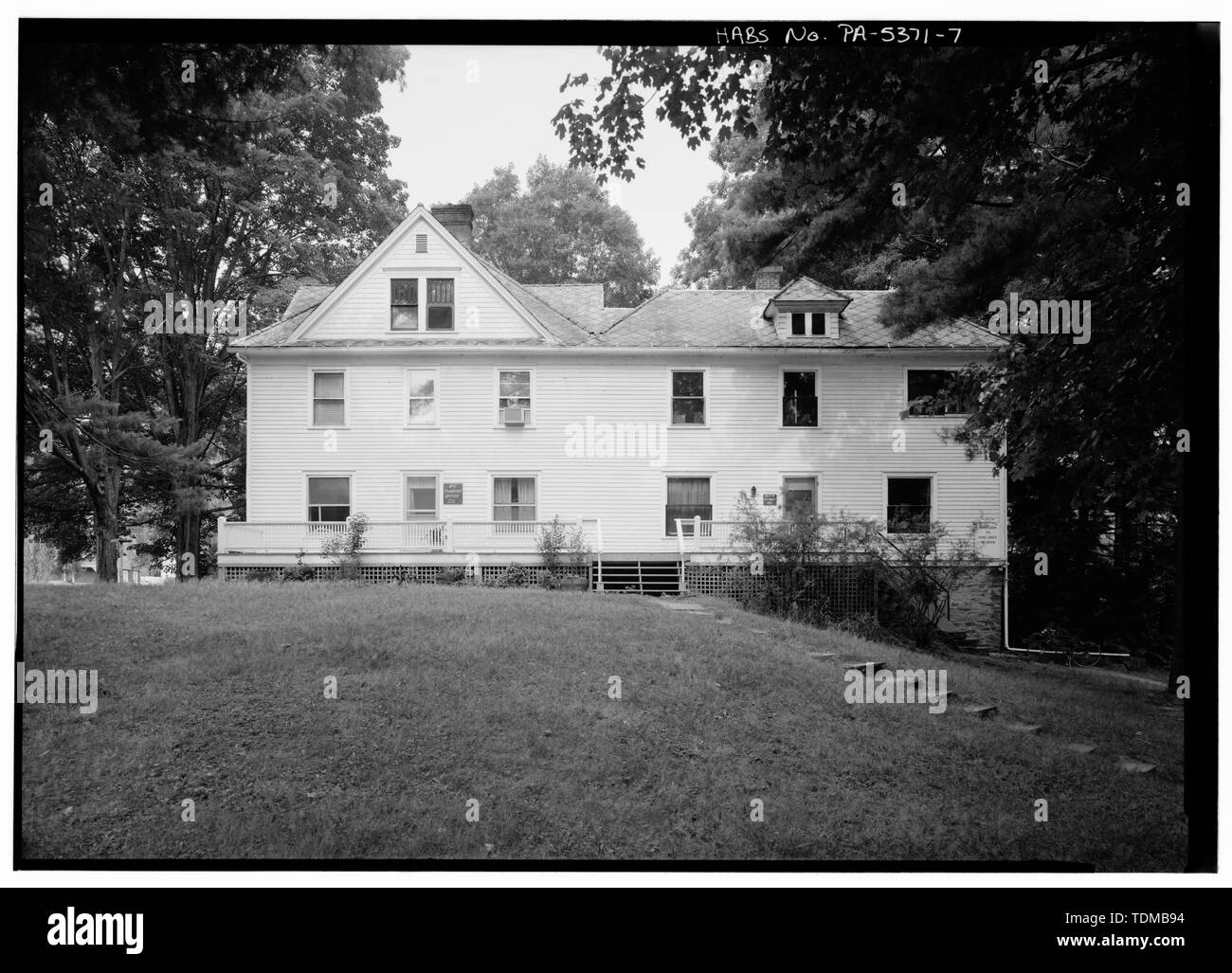 PERSPECTIVE FROM EAST - Zane Grey House, West side of Scenic Drive ...
