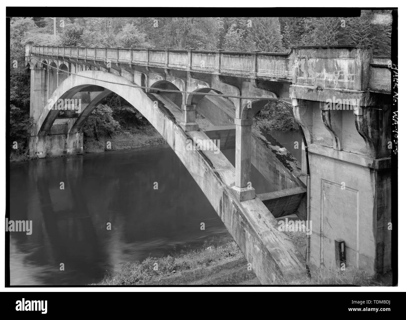 PERSPECTIVE LOOKING WNW SHOWING ARCH CONSTRUCTION - Baker River Bridge ...