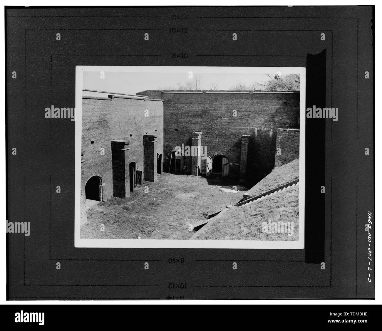 PERSPECTIVE VIEW (NORTH) INTO ESPLANADE OF NORTHWEST DEMI-BASTION ...