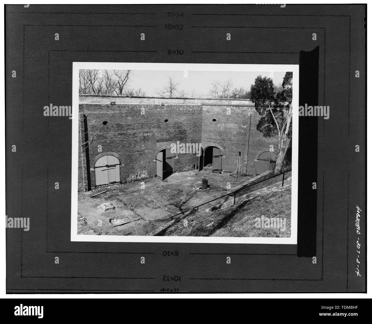 PERSPECTIVE VIEW (NORTH) INTO ESPLANADE OF SOUTHWEST DEMI-BASTION ...